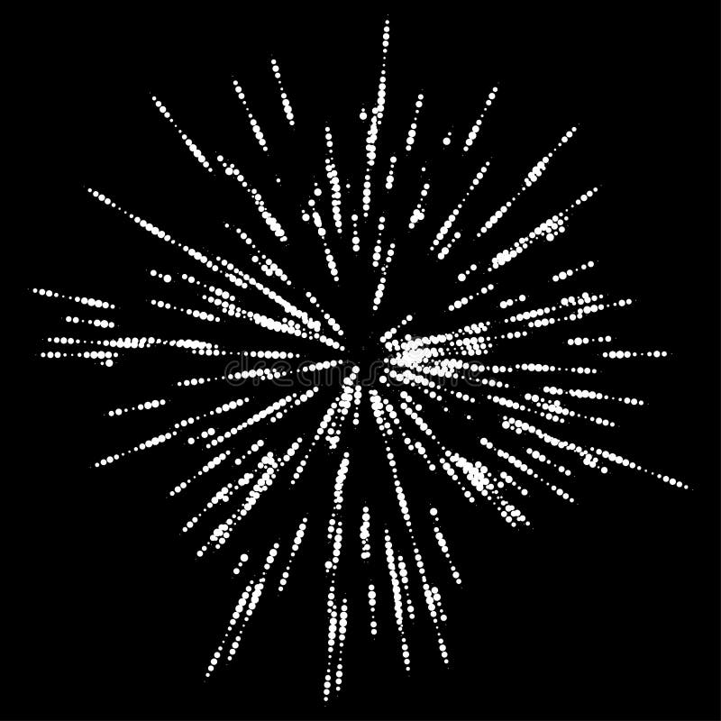 Random Dots, Circles and Polkadots Spreading, Radiating. Confetti ...