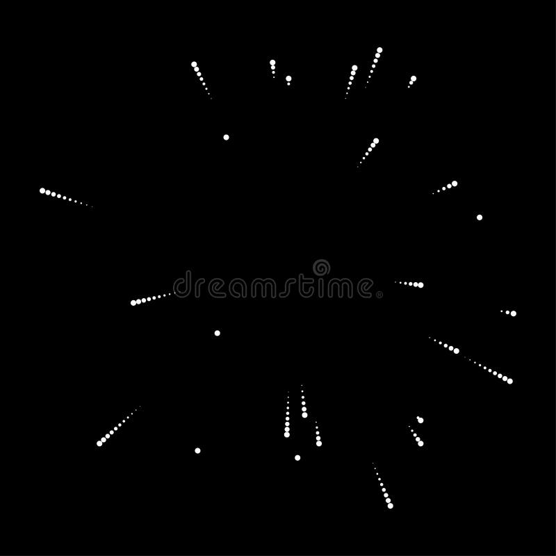 Random Dots, Circles and Polkadots Spreading, Radiating. Confetti ...