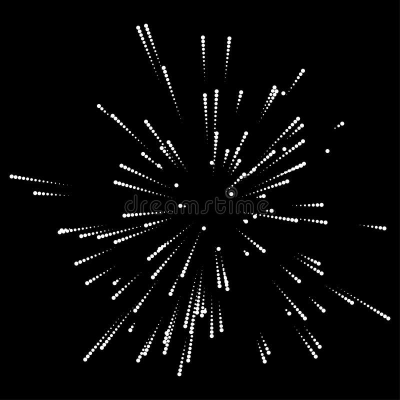 Random Dots, Circles and Polkadots Spreading, Radiating. Confetti ...