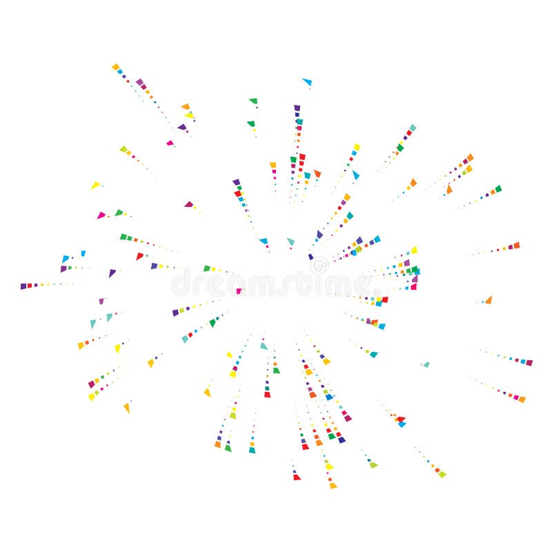 Random Dots, Circles and Polkadots Spreading, Radiating. Confetti ...