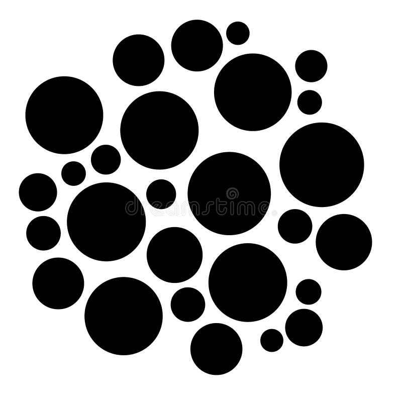 Random Dots, Circles, Specles Illustration. Dotted Design Element Stock ...