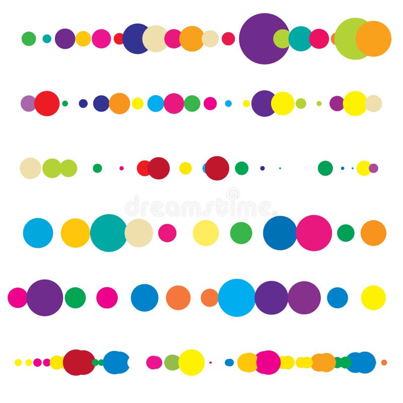 Random Dots, Random Circles Vector Pattern Stock Vector - Illustration ...