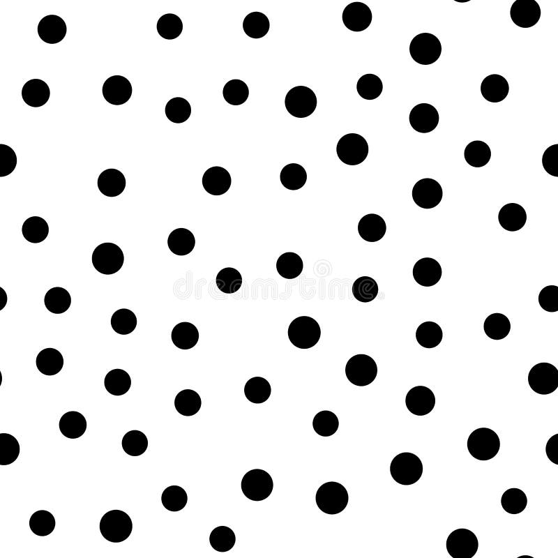 Random Dotted Seamless Pattern. Simple Geometric Background in Black ... Random Dotted Seamless Pattern. Simple Geometric Background in Black ...