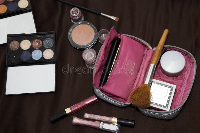 Random Dressing Table Makeup Set. Stock Photo - Image of luxury, liner ...