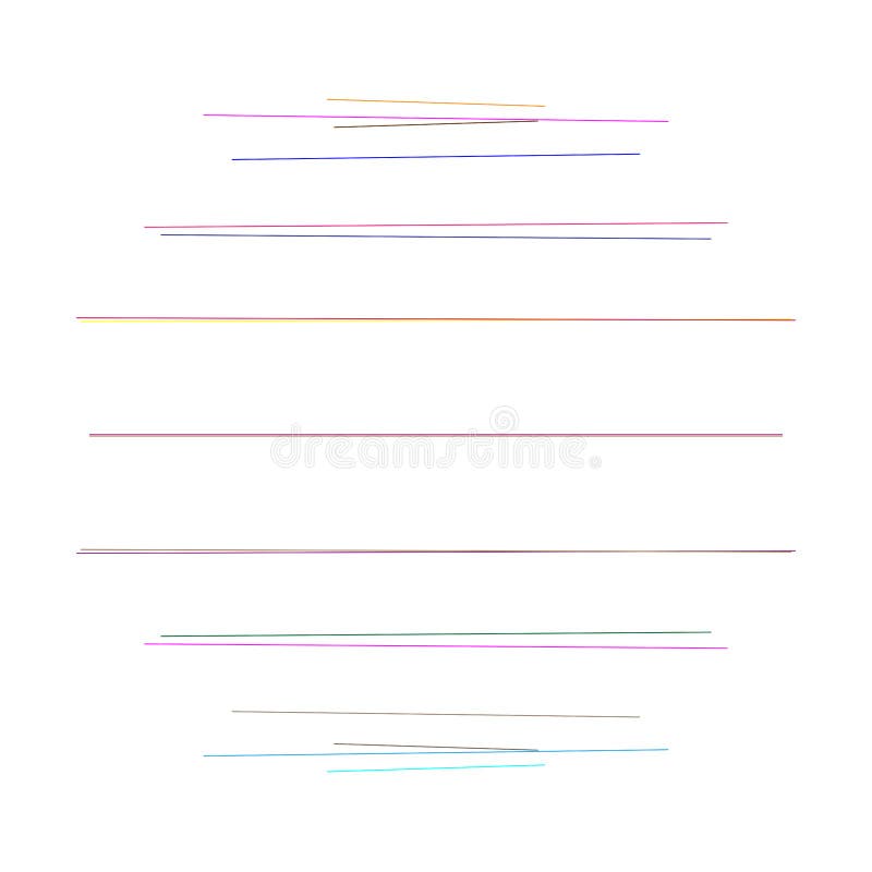 Random Dynamic Lines Circle. Parallel, Straight, Scatter Lines, Stripes ...