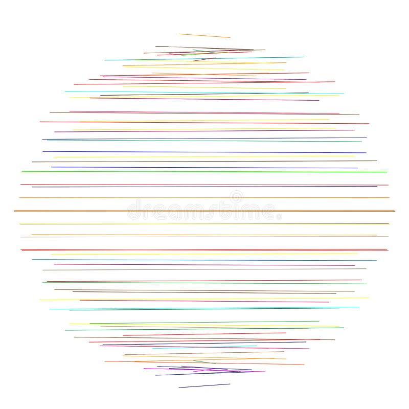 Random Dynamic Lines Circle. Parallel, Straight, Scatter Lines, Stripes ...