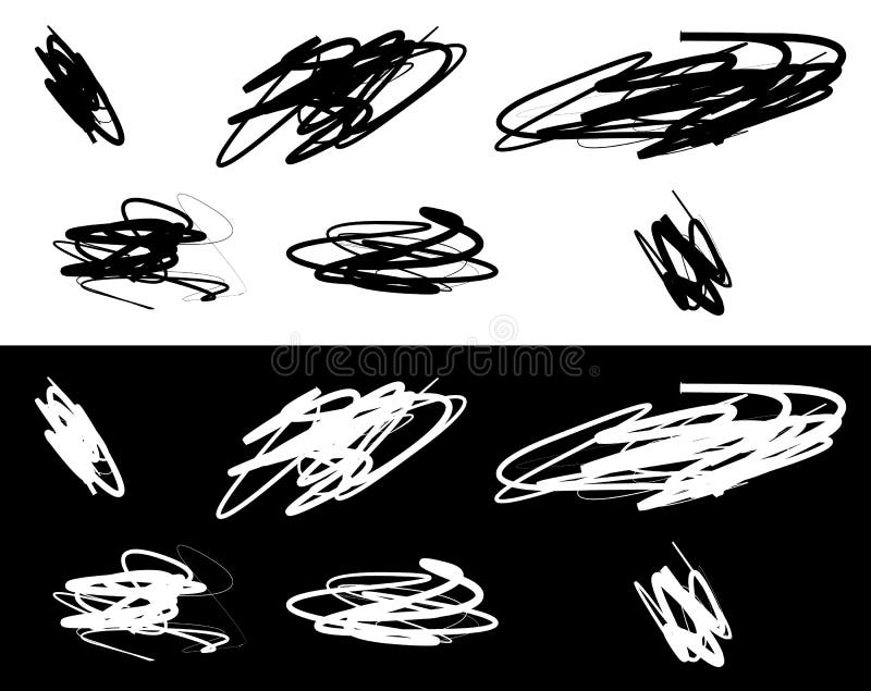 Set of random objects stock vector. Illustration of marker - 154231776