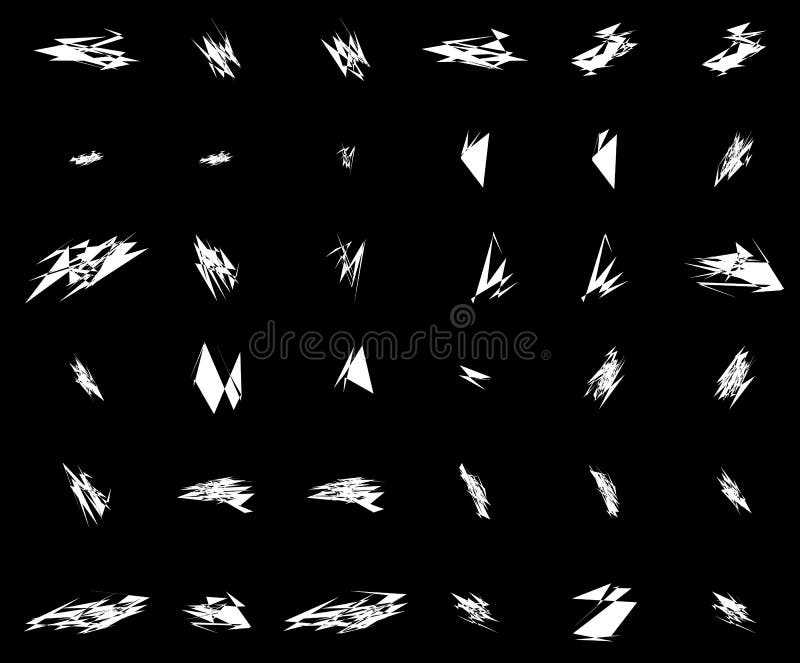 Random Element Set - Set of Graphic Objects, Design Elements Stock ...