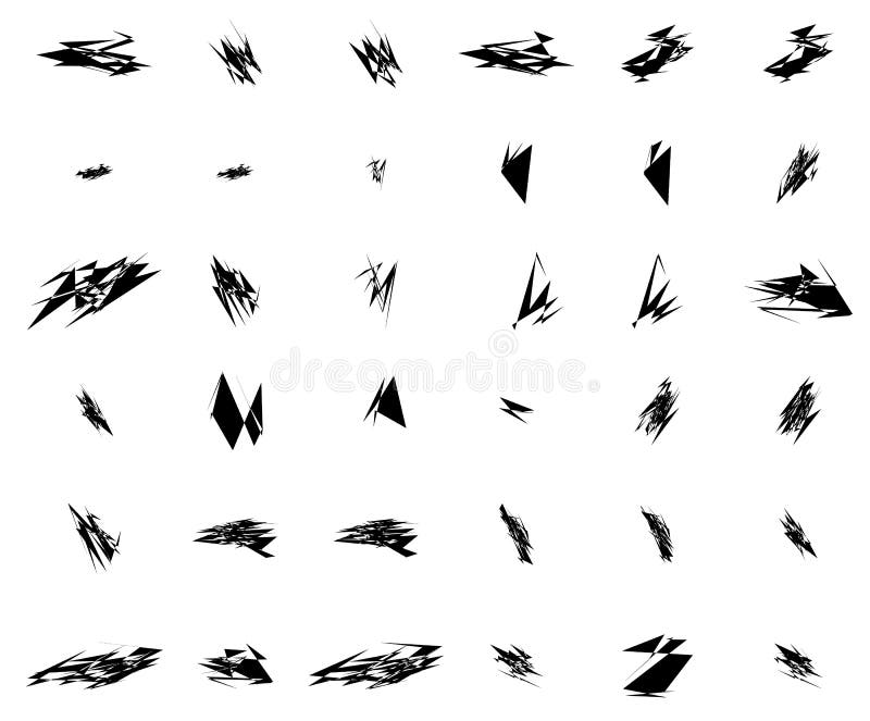 Random Element Set - Set of Graphic Objects, Design Elements Stock ...