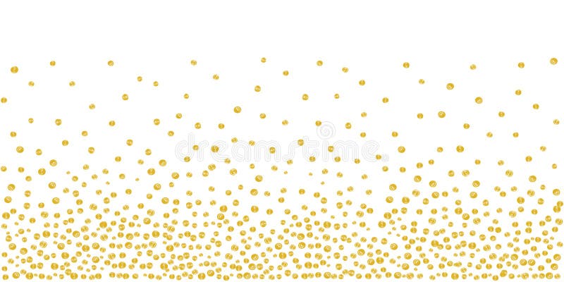 Random Falling Golden Dots Background Stock Vector - Illustration of ...