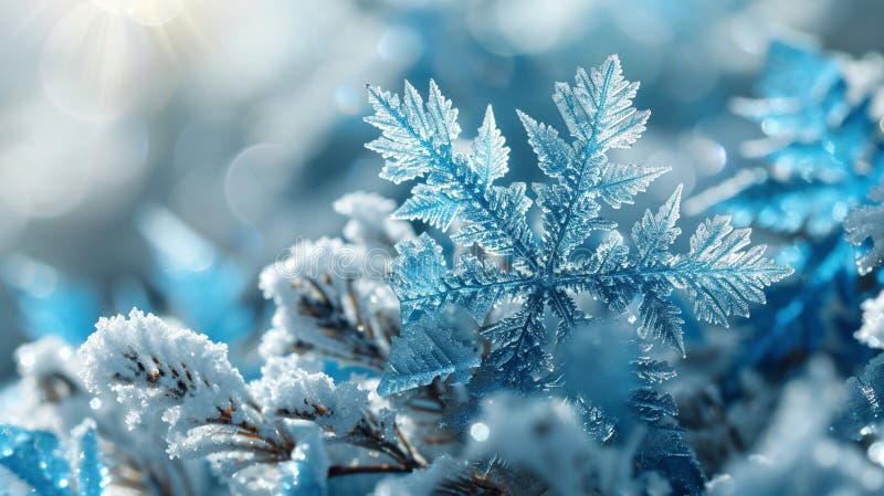 Random Falling Snow Flakes Wallpaper Stock Photo - Image of generative ...