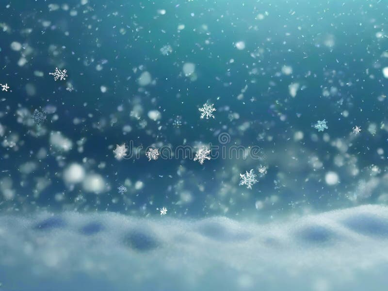 Random Falling Snow Flakes Wallpaper Stock Illustration - Illustration ...