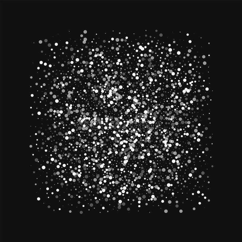 Random Falling White Dots. Top Right Corner Stock Illustration ...