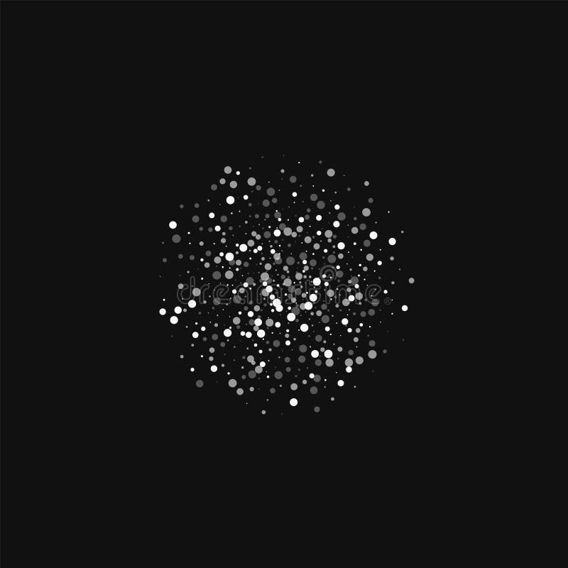 Random falling white dots. stock vector. Illustration of particles ...