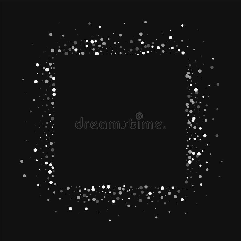Random falling white dots. stock vector. Illustration of messy - 98431591