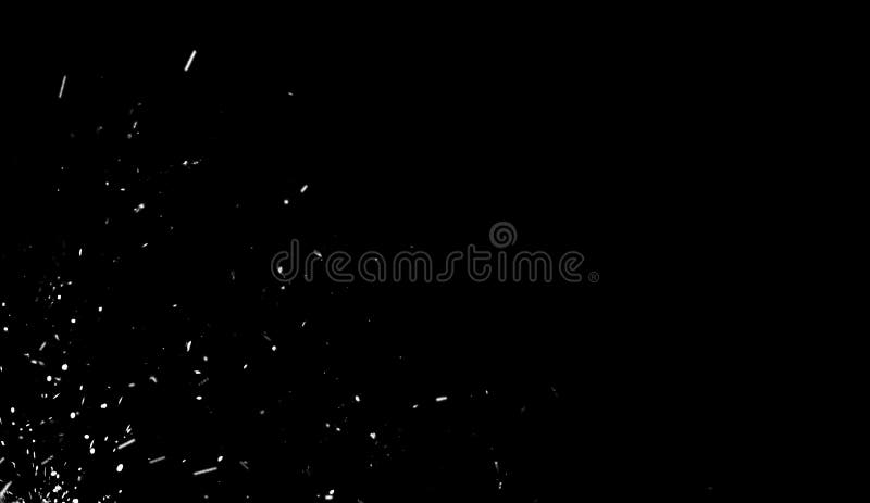 Random Fire Ember Flying Fire Sparks Particles Isolated on the Black ...