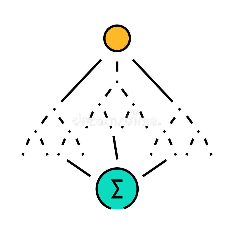 Random Forest Algorithm Icon Doodle Illustration Stock Illustration ...