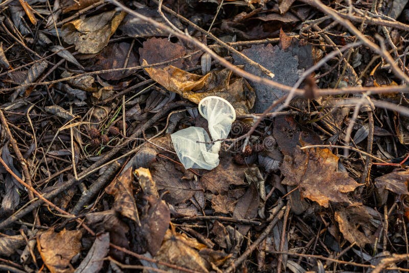 Random Garbage Junk Items Left in Nature Stock Image - Image of rock ...