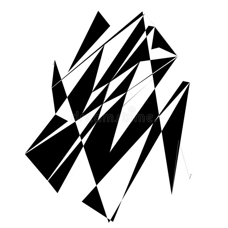 Random Geometric Abstract Art Element. Shattered Texture Stock Vector ...