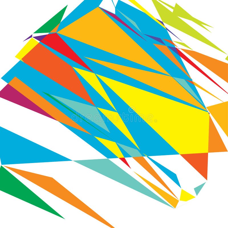 Random Geometric Abstract Art Element. Shattered Texture Stock Vector ...