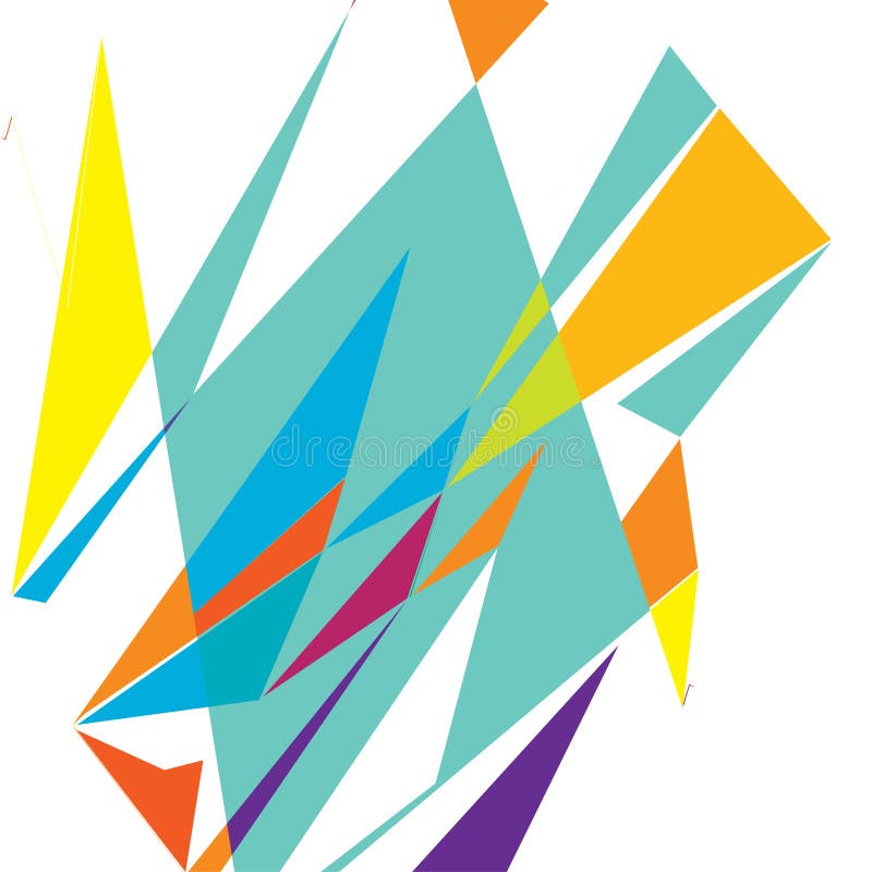 Random Geometric Abstract Art Element. Shattered Texture Stock Vector ...