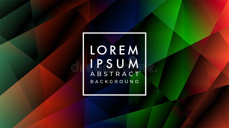 Random Geometric Pattern Vector Illustration. Dark Multicolor Gradient ...