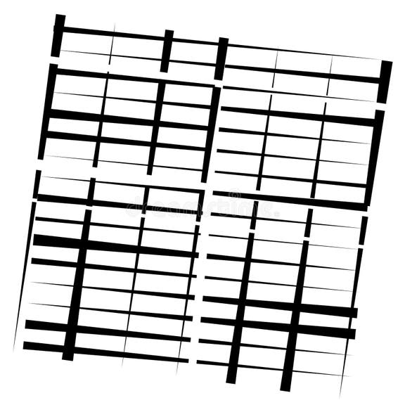 Random Grid, Mesh Pattern. Grating, Trellis Texture. Intermittent ...