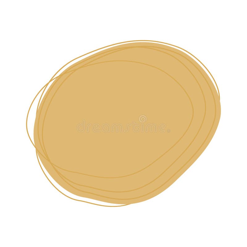 Random Hand Drawn Oval Spot with Curve Strokes in Trendy Sandy Shades ... Random Hand Drawn Oval Spot with Curve Strokes in Trendy Sandy Shades ...
