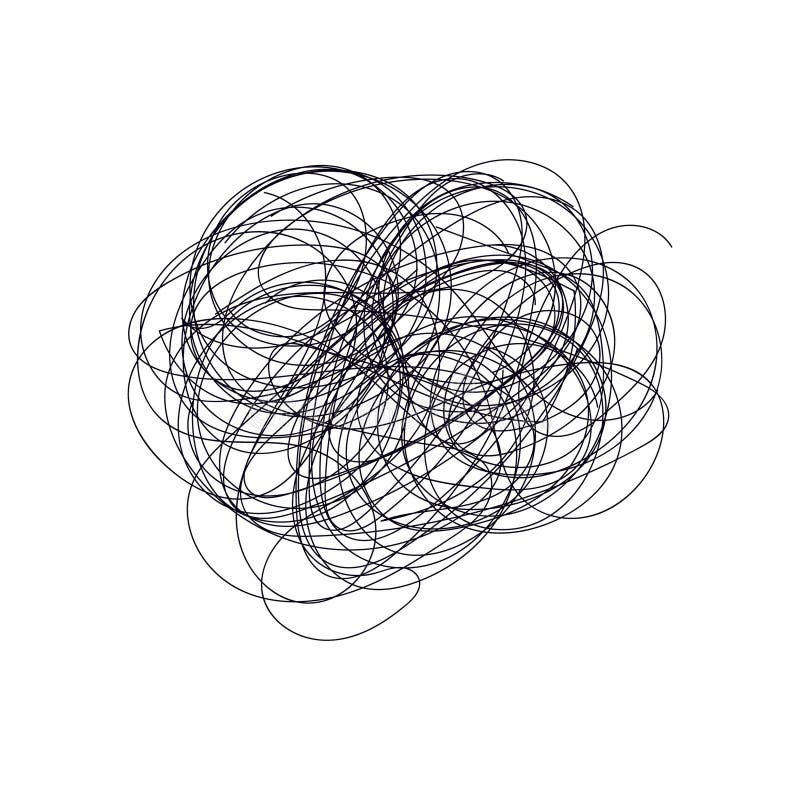 Random Hand Drawn Scribble Doodle Symbols Vector Random Hand Drawn ...