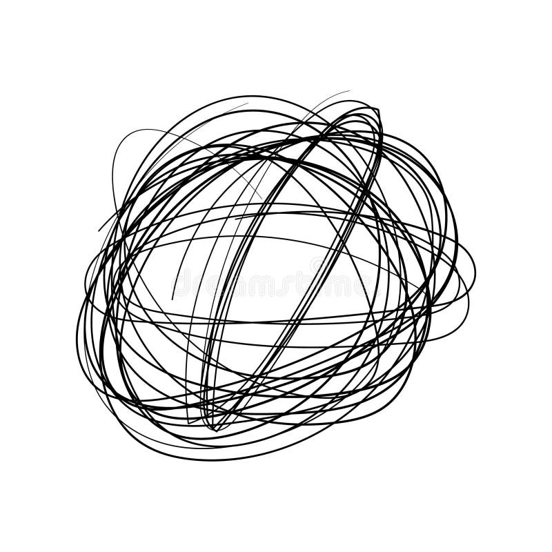 Random Hand Drawn Scribble Doodle Symbols Vector Random Hand Drawn ...