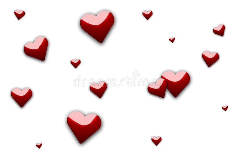 Red heart 3d stock vector. Illustration of dating, passion - 9425523