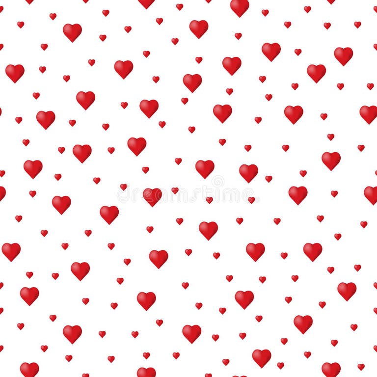 Random hearts pattern stock illustration. Illustration of romance ...