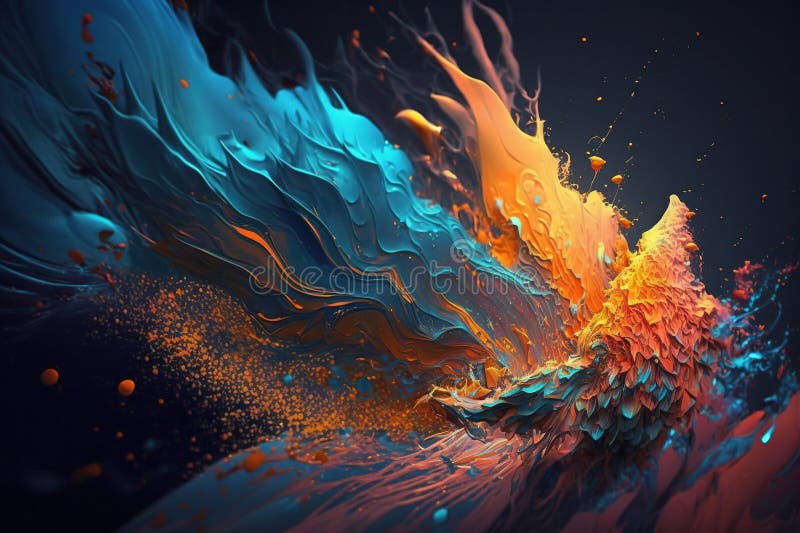 Random Horizontal Abstraction, in the Form of a Cracked Flowing River ...