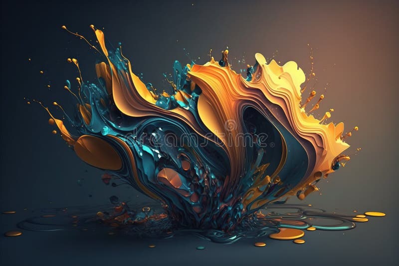 Random Horizontal Abstraction, in the Form of a Cracked Flowing River ...