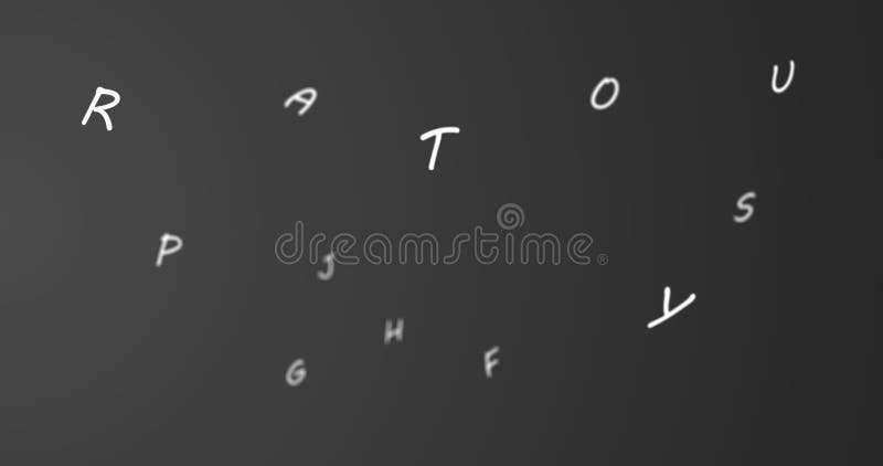 Move on Alphabet Font. Fast Speed Effect Letters and Numbers. Abstract ...