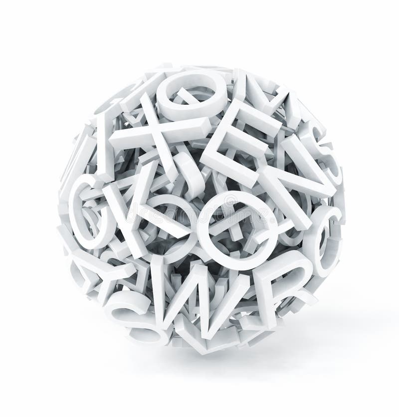 Letters sphere stock illustration. Illustration of dyslexic - 43028987