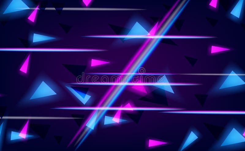 Random Line Cyan and Pink Glow Effect Neon Color for Technology and ...