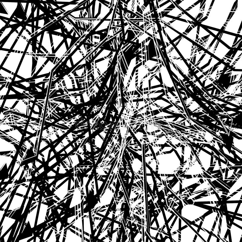 Random Lines Abstract Black and White Texture, Abstract Art, Abstract ...