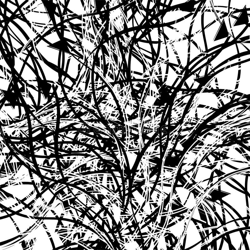 Random Lines Abstract Black and White Texture, Abstract Art, Abstract ...