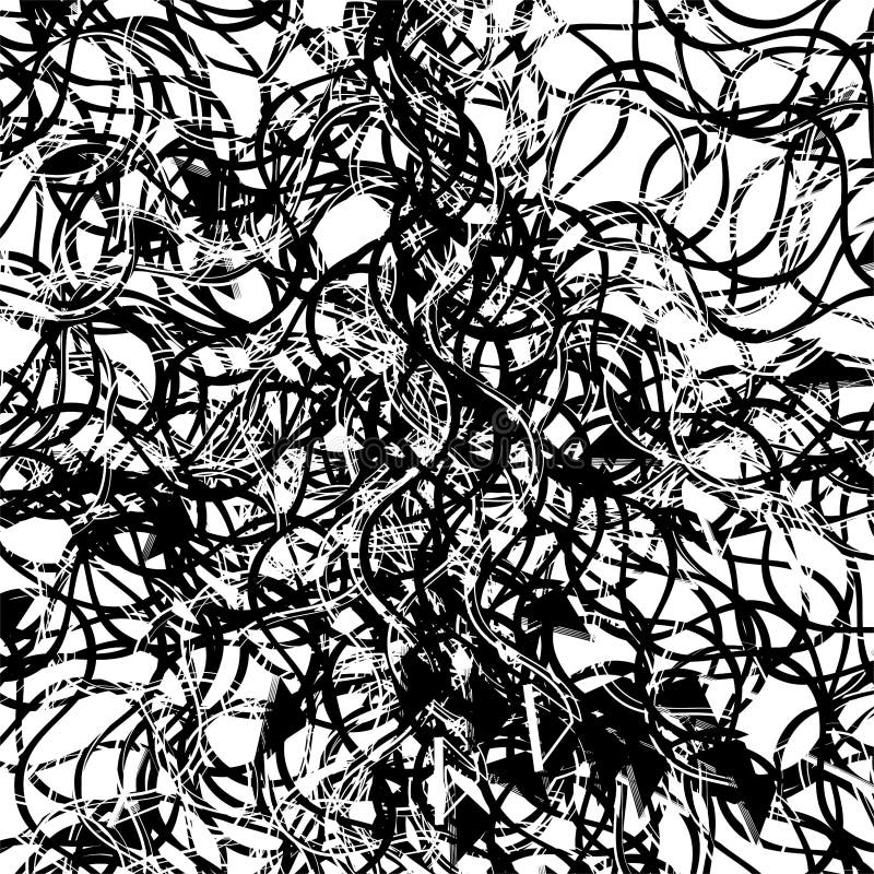 Random Lines Abstract Black and White Texture, Abstract Art, Abstract ...