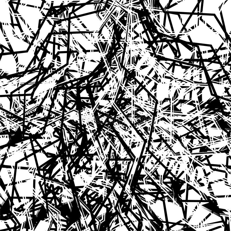 Random Lines Abstract Black and White Texture, Abstract Art, Abstract ...