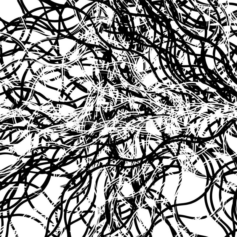 Random Lines Abstract Black and White Texture, Abstract Art, Abstract ...