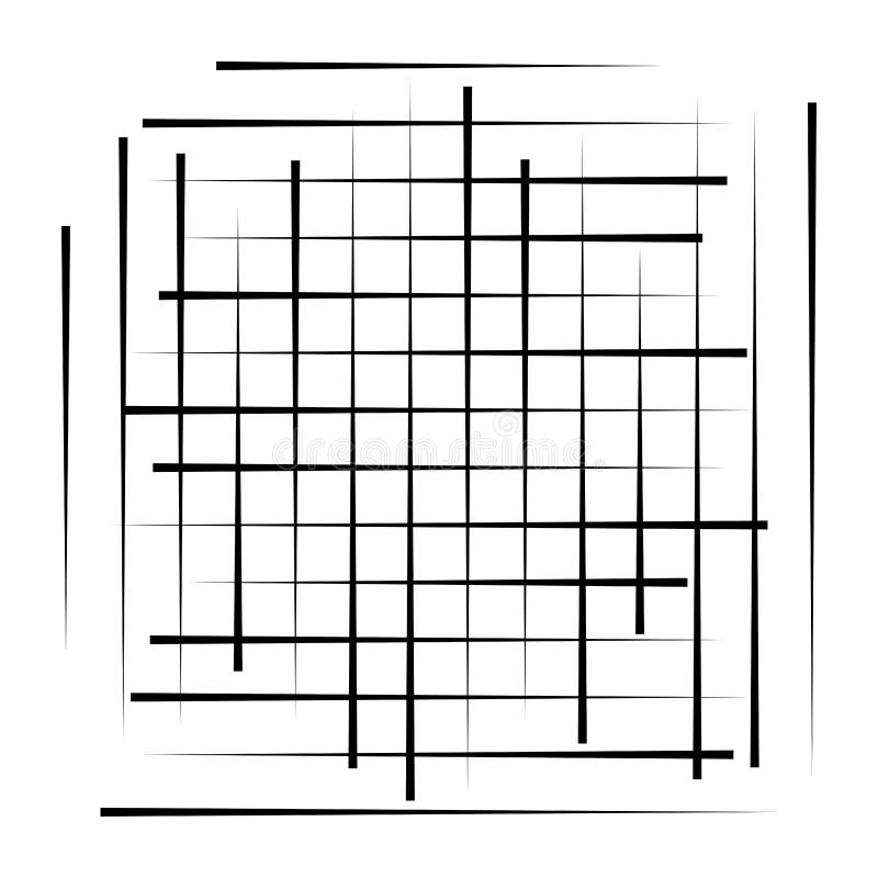 Random Lines Grid, Mesh. Matrix, Grille, Grating Abstract Lines Element ...
