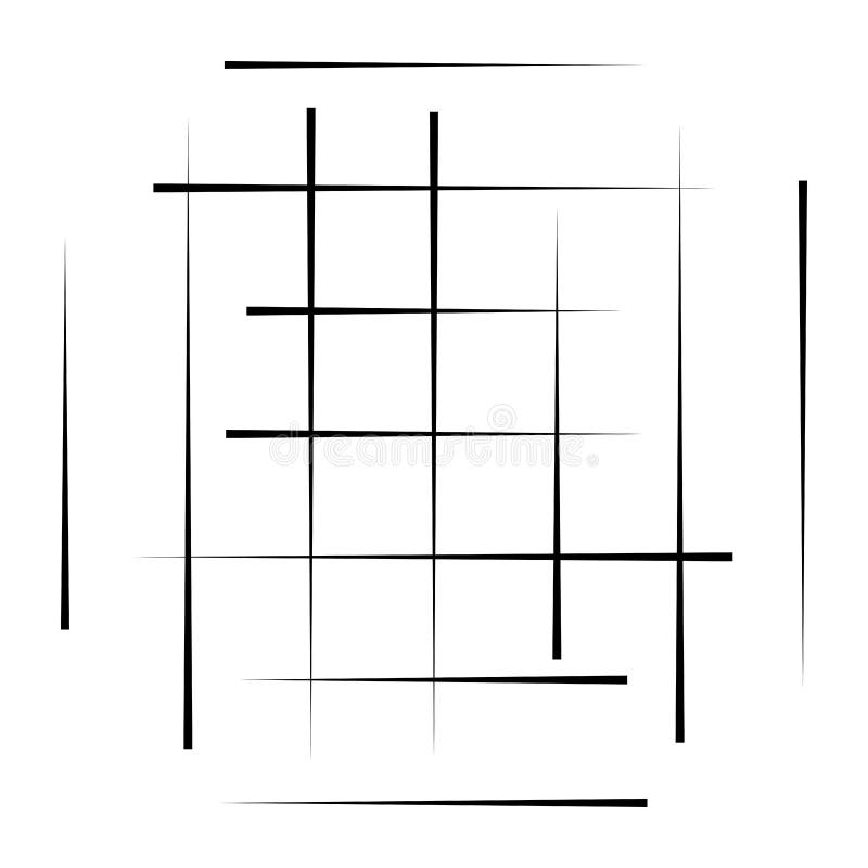 Random Lines Grid, Mesh. Matrix, Grille, Grating Abstract Lines Element ...