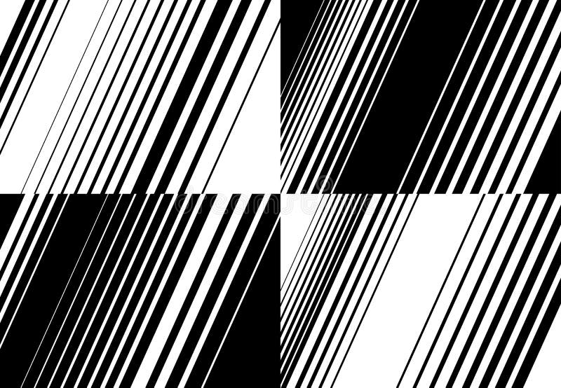 Random Lines, Stripes.Grayscale, Black and White Abstract Vector ...