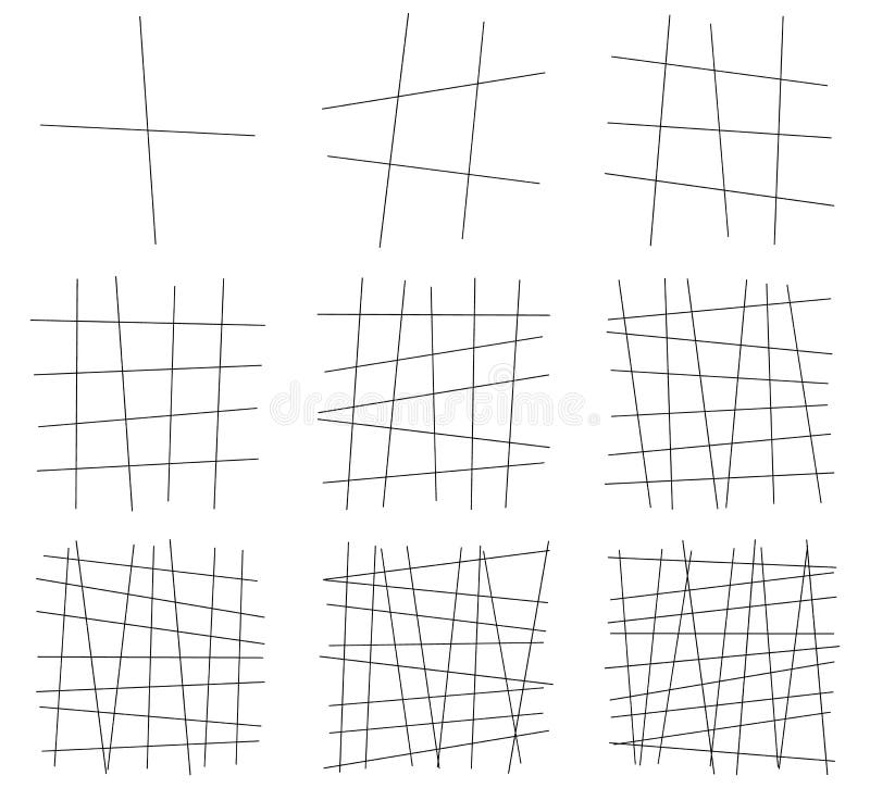 Random Lines. Tangled, Dynamic Lines Stock Vector - Illustration of ...