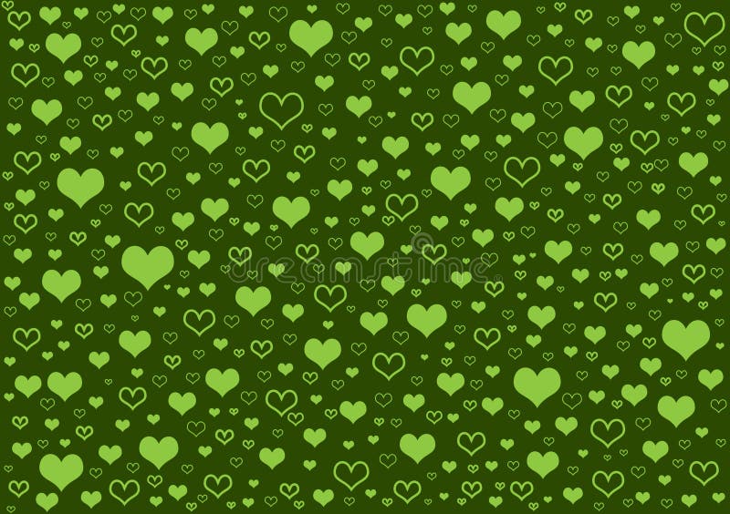 Random Love Hearts Background Wallpaper for Designs Stock Illustration ...