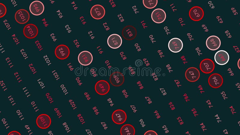 Random Matrix Numbers Pattern in Rows Stock Footage - Video of design ...