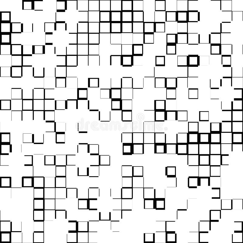 Random Mosaic Seamless Geometric Pattern Stock Vector - Illustration of ...