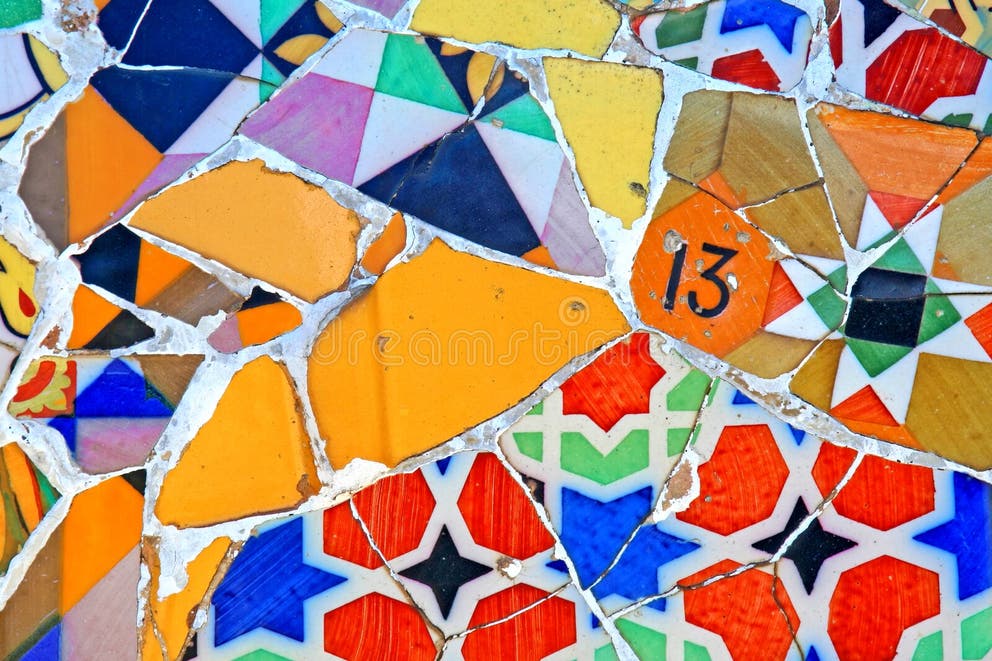 Random Mosaic Pattern stock image. Image of element, flora - 1032713